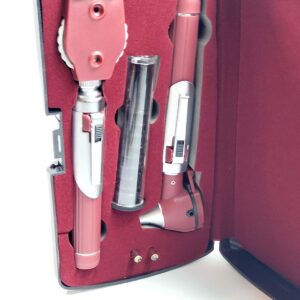 Burgundy Otoscope Set -LED Otoscope/School Kit-CYNAMED