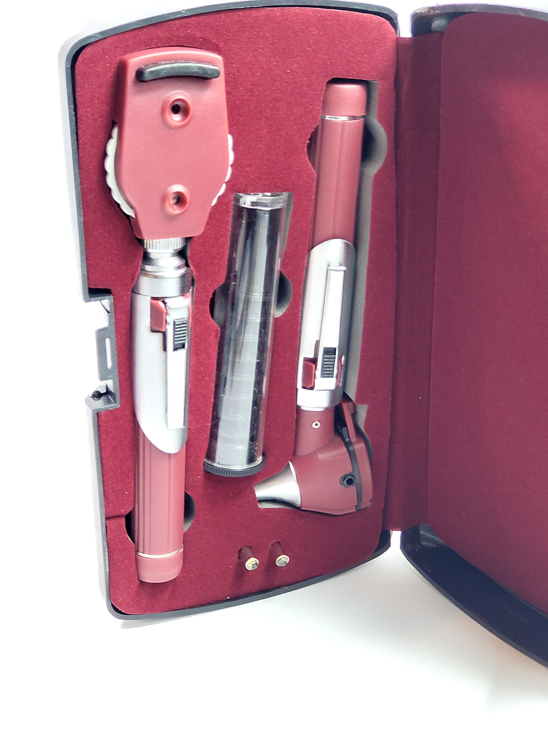 Burgundy Otoscope Set -LED Otoscope/School Kit-CYNAMED