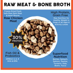 Nature's Diet Raw Mix Kibble with Freeze-Dried Chicken, Superfoods and Probiotics