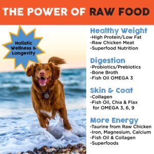 Nature's Diet Raw Mix Kibble with Freeze-Dried Chicken, Superfoods and Probiotics