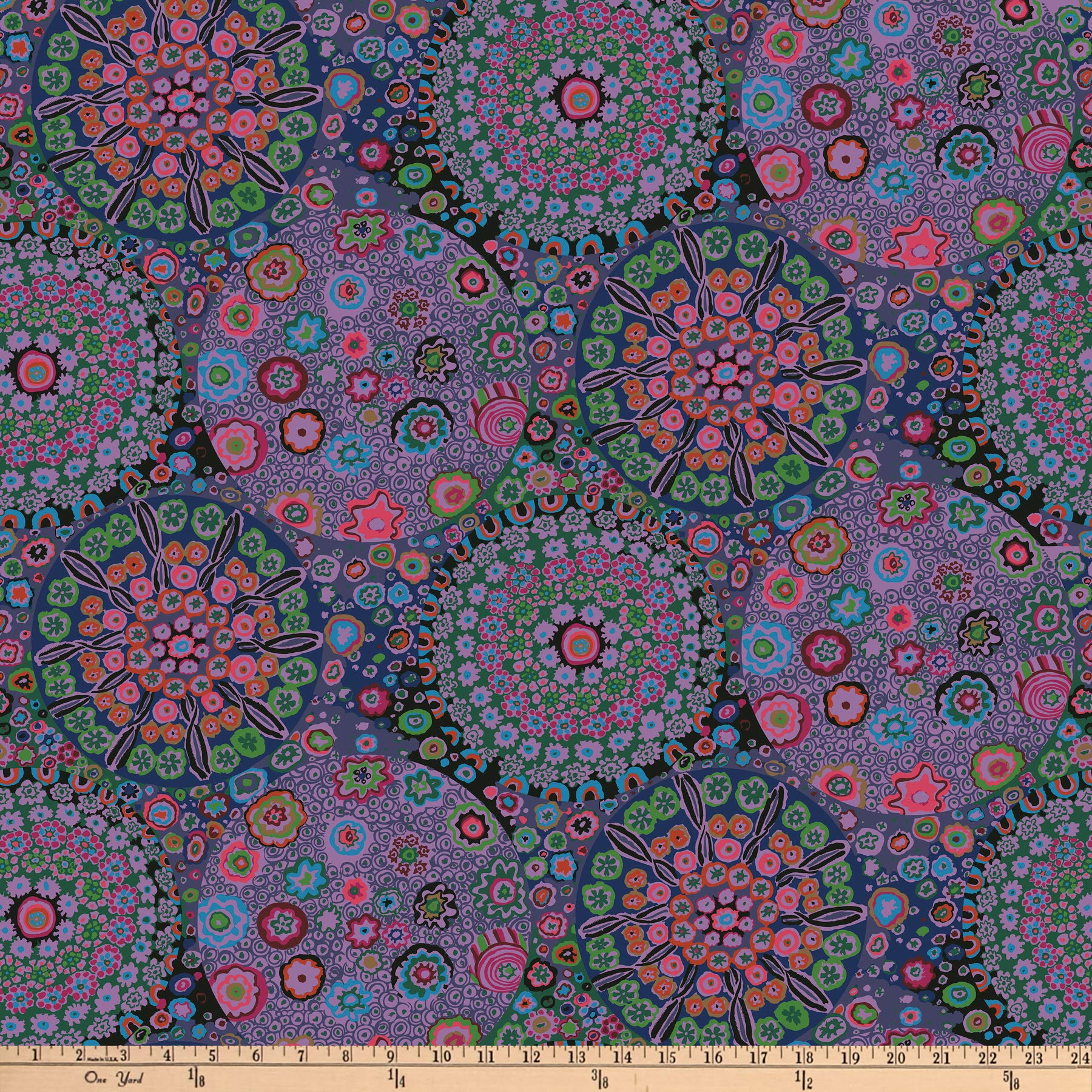 Kaffe Fassett Collective Millefiore Dusty, Fabric by the Yard