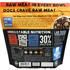 Nature's Diet Raw Mix Kibble with Freeze-Dried Chicken, Superfoods and Probiotics