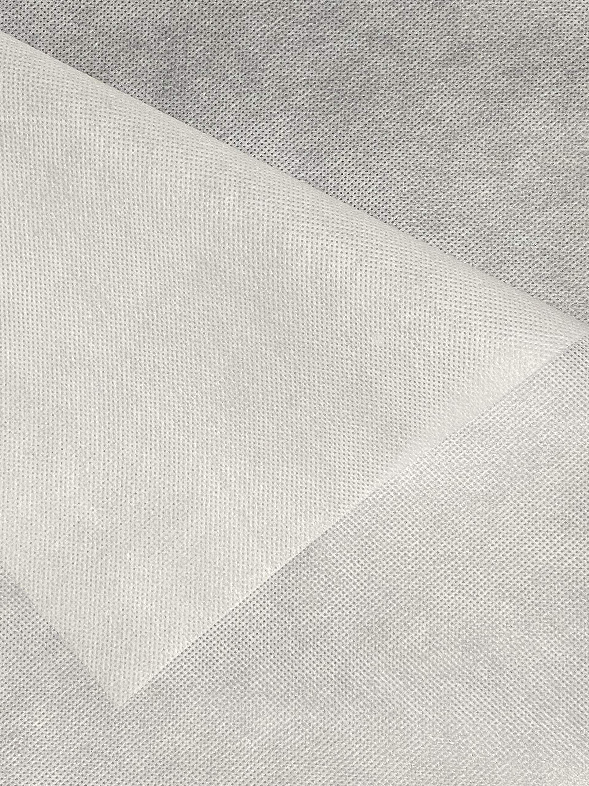 Polypropylene 50 GSM, 1 Yard x 64 inches - Waterproof - Sew in Interface, White Spunbond Non Woven Medium Weight - Medical, Upholstery, Embroidery, Washable Fabric-Anti Splash Resistant