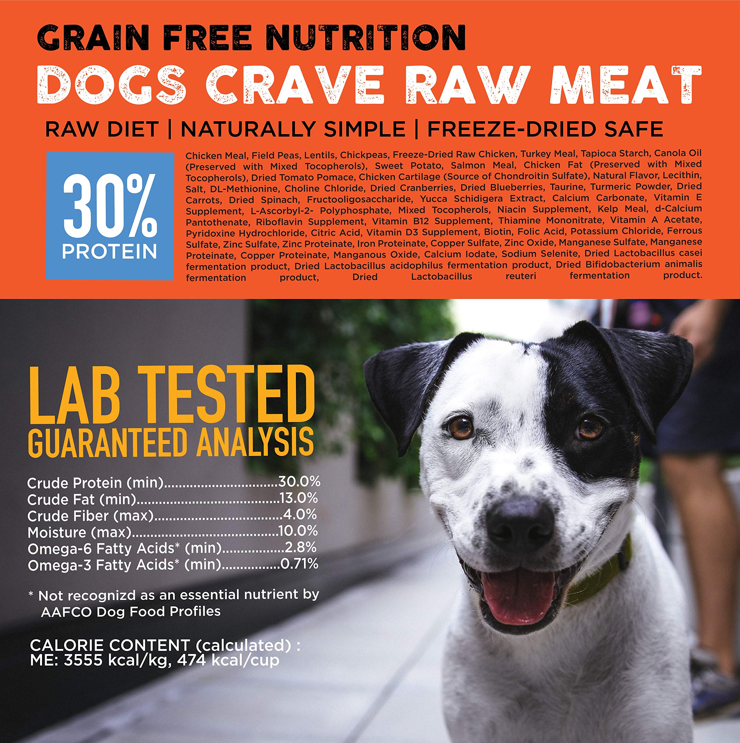 Nature's Diet Raw Mix Kibble with Freeze-Dried Chicken, Superfoods and Probiotics