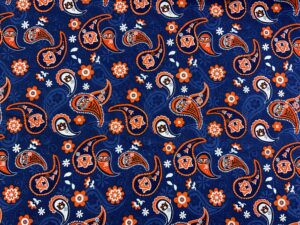 sykel enterprises 45 wide 100% cotton auburn paisley