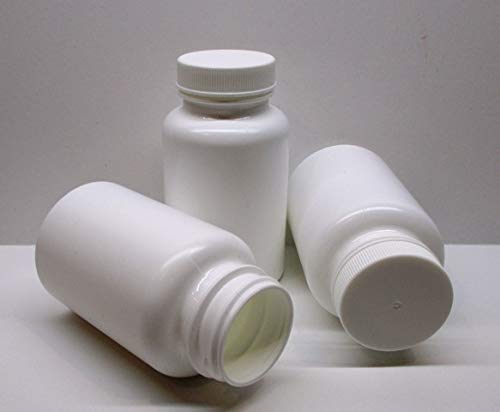 150cc White HDPE S-Packer Wide Mouth Round Plastic Bottle - 38-400 Neck 12 Pack Pharmaceutical Grade