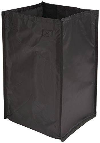 TAG Hardware Full Extension Pullout Laundry Hamper with Removable Bag(s) Matt Aluminum (24" Width - 2 removable small bags)