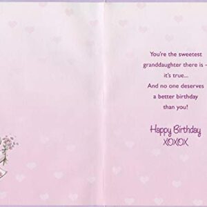 Designer Greetings Small Elephant on Tip of Toes Juvenile Birthday Card for Granddaughter