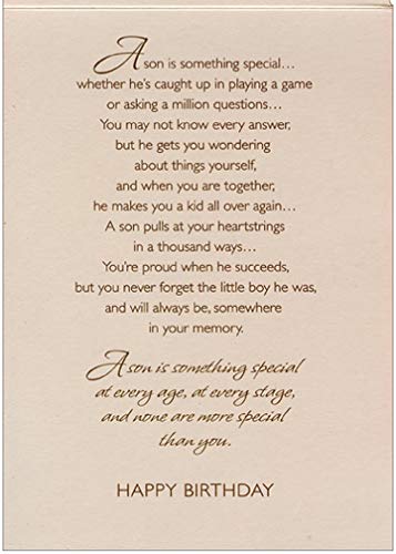 Designer Greetings What is a Son? Top Fold Birthday Card