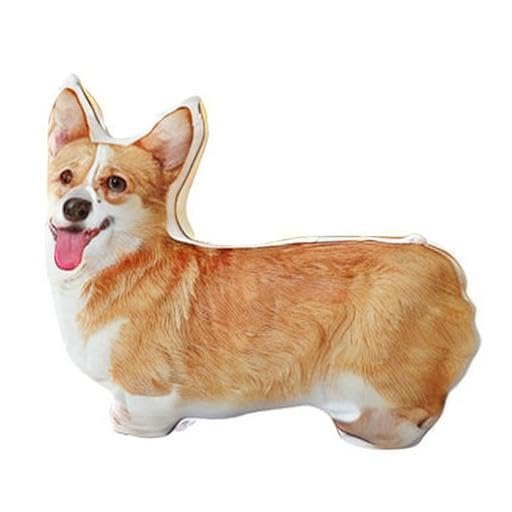 MISS TUTU Corgi Dog Super Soft Plush Throw Pillow Animal Pillow Plush Cushion