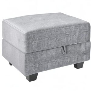 HONBAY Square Ottoman Module for Modular Sofa Couch, Grey