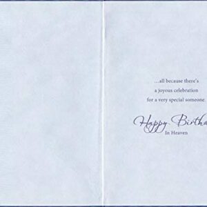 Designer Greetings Heaven is Shining Brighter: Rocks in Blue Water Religious Birthday in Heaven Card