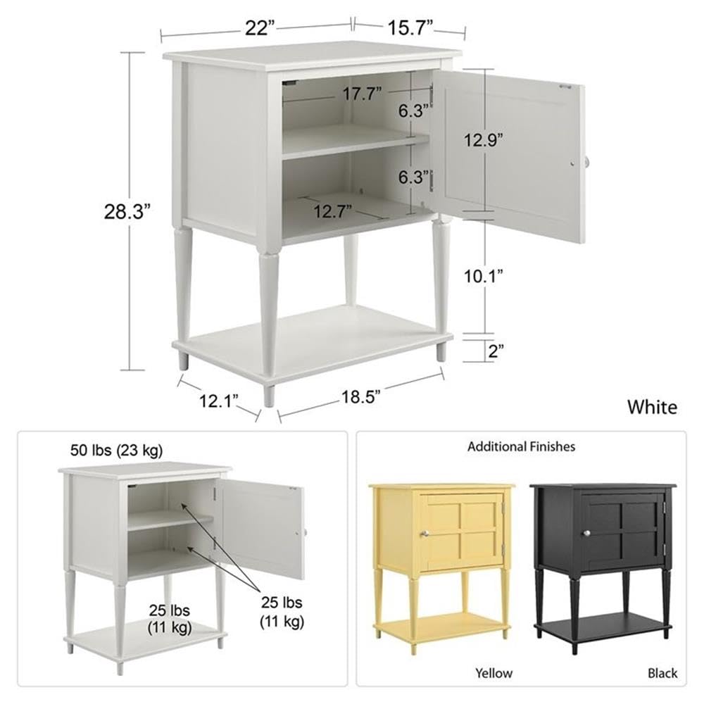 Ameriwood Home Fairmont Accent Table, Yellow