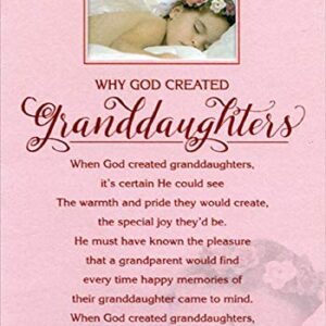 Designer Greetings Why God Created Granddaughters Religious Birthday Card for Granddaughter