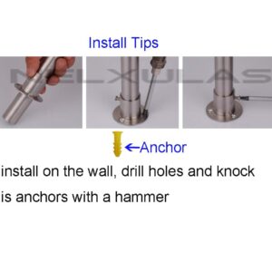 NELXULAS Stainless Steel Heavy Duty Closet Rod Holder,Shower Curtain Rod End Supports Socket,Flange Rod Holder Closet Pole,Adjustable Tightness Easy Installation (1-1/2 INCH, White)