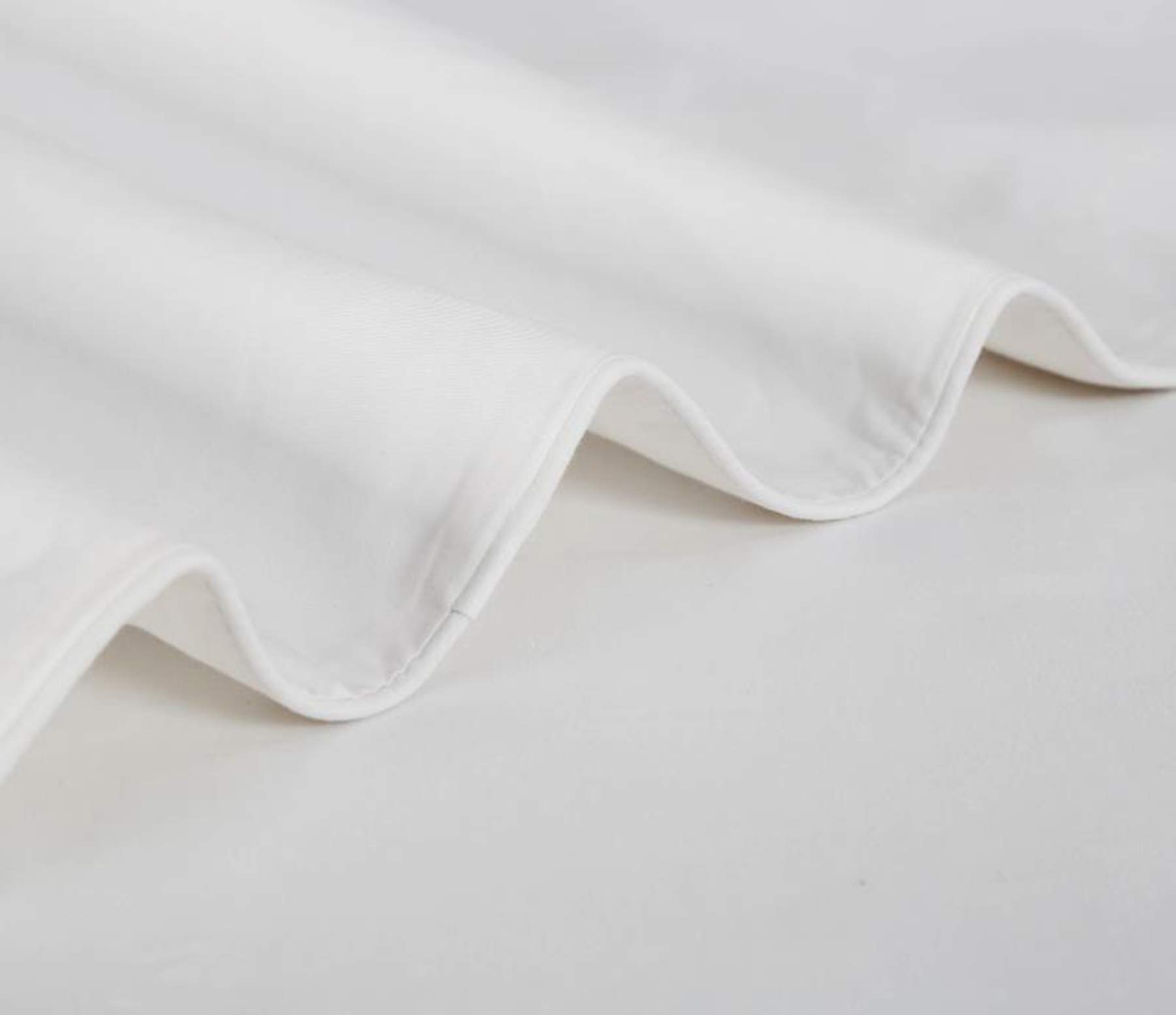 110 Inches Extra Wide 100% Long-Staple Egyptian Cotton Solid Broadcloth Fabric - Combed Cotton for Sewing DIY Crafting - Sold by The Yard (White)