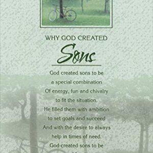 Designer Greetings Why God Created Sons Religious Birthday Card for Son