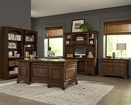 Coaster Furniture Hartshill File Cabinets Burnished Oak Executive Desk 881281