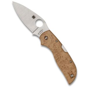 spyderco c152wdp chapparal birdseye maple