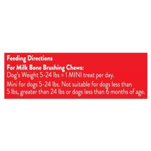 48 Mini Milk-Bone Fresh Breath Brushing Chews Daily Dental Dog Treats and Dogs Life Nation Waste Bag Bundle