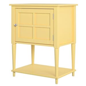 ameriwood home fairmont accent table, yellow