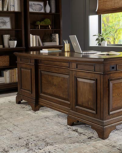 Coaster Furniture Hartshill File Cabinets Burnished Oak Executive Desk 881281