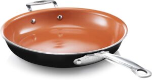 gotham steel frying pan, 12.5-in.