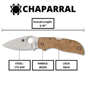 Spyderco C152WDP Chapparal Birdseye Maple