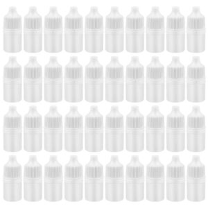 hslife 100pcs plastic dropper bottles 2ml empty squeezable liquid dropper bottle with cap for home and travel