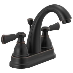 peerless p2565lf-ob elmhurst two-handle bath faucet centerset, oil rubbed bronze