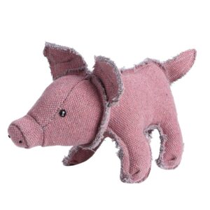 pssopp soft pig animals shapes dog toy stuffed pet chew toys teeth cleaning toys for dogs puppies(pig)