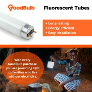 GoodBulb F54T5/841/ECO/HO 49W 46 Inch T5 Fluorescent Light Bulb | 4100K Cool White Light Mini Bi-Pin Base | 4850 Lumens 85 CRI 36000 Life Hours | Instant/Programmed Start | Pack of 40 Bulbs