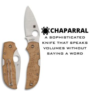 Spyderco C152WDP Chapparal Birdseye Maple