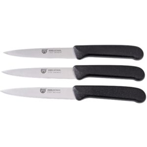 grÄwe vegetable knives set of 3 stainless steel, multi-coloured, super sharp, dishwasher safe