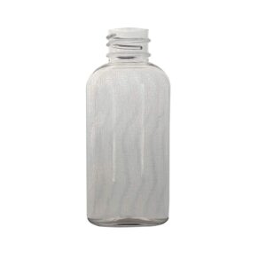 wolfmoon botanicals WM (Pack of 6) 4 oz Clear oval Bottle with Twist-Open (Yorker) Dispenser