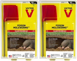 victor m6009 poison moleworms, yellow (twо Расk)