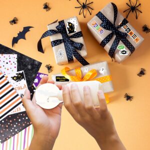 ASTARON 30 Sheets Halloween Pattern Paper Set A4 Size(8.2 x 11" ), Decorative Paper for Card Making Craft Scrapbook Decoration, 10 Styles (Not Tissue Paper!!)