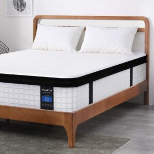 Inofia Full Mattress, 12 Inch Hybrid Innerspring Foam Mattress, Double Bed in a Box, Medium Firm Mattress for More Comfort, Full Size