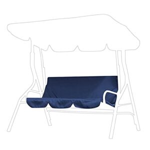 swing canopy replacement swing cushion cover, 3 seat premium 190t polyester taffeta swing seat cover waterproof swing chair for patio courtyard garden 59.1 x 19.7 x 3.9in