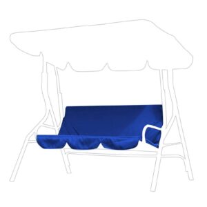 keenso swing seat cover, 3 seat premium 190t polyester taffeta swing cushion cover outdoor waterproof swing chair cover for patio courtyard garden 59.1 x 19.7 x 3.9in(dark blue)