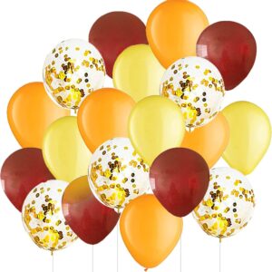 Fall Birthday Party Decorations/Burgundy Gold Orange Thanksgiving Birthday HAPPY BIRTHDAY Balloons Pumpkin Orange Birthday Party Decorations Autumn Fall Party Decorations