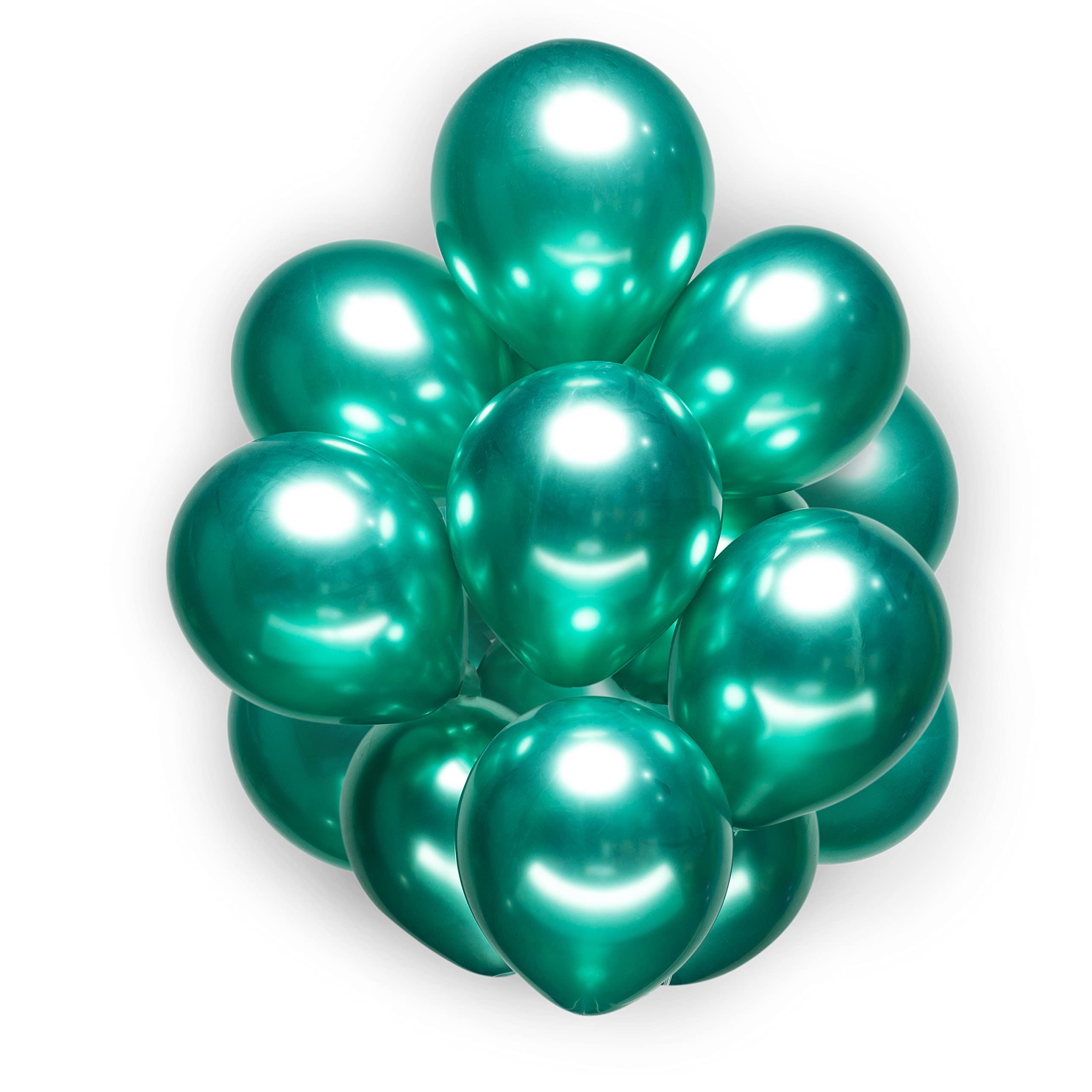 Green Metallic Chrome Latex Balloons 12inch（50pcs）Party Birthday Wedding Engagement Anniversary ChristmasFestival Baby Shower Bridal Shower Party Decorations