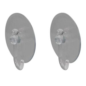 Northlight Pack of 2 Clear Suction Cups with Hooks 3"