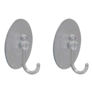 northlight pack of 2 clear suction cups with hooks 3"