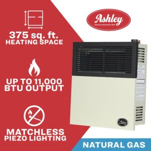 Ashley Hearth DVAG11N 11,000 BTU Direct Vent Natural Gas Heater, Cream