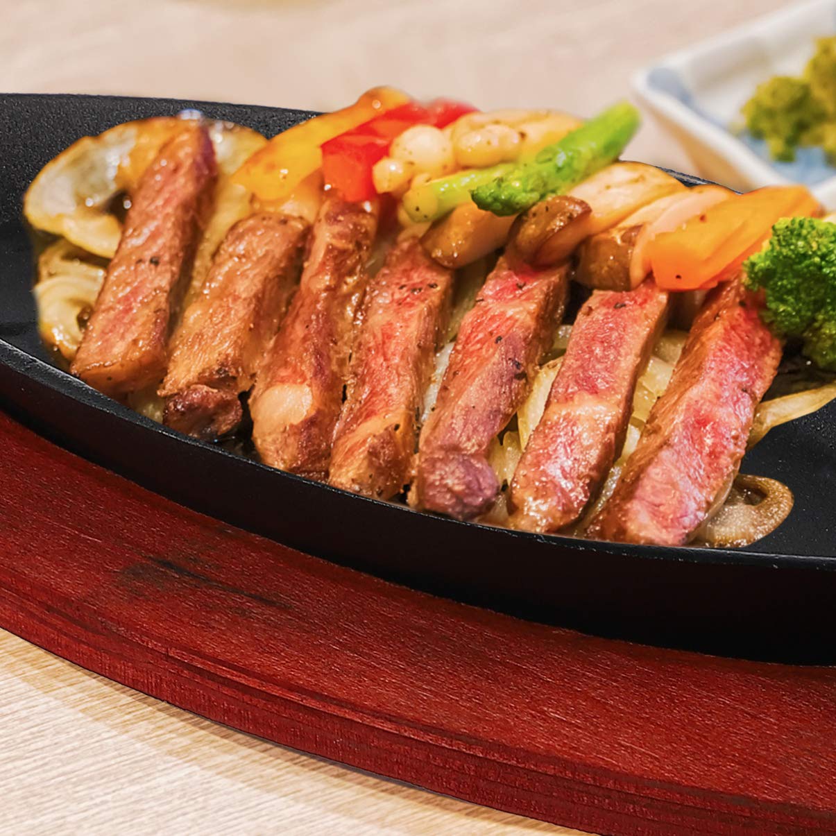 DOITOOL Steak Plate Fish Shaped Pan Steak Frying Pan Durable Fryer Portable BBQ Pan Plate Baking Tools