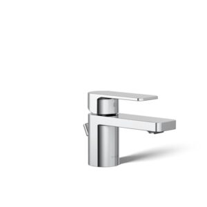 kohler k-24804-4-cp parallel® low single-handle bathroom sink faucet, 1.2 gpm, polished chrome