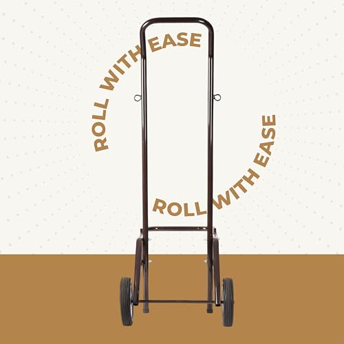 OEF Furnishings Heavy Duty Stack and Banquet Chair Dolly with Oversized Rubber Wheels, Easy Transport and Storage Solution