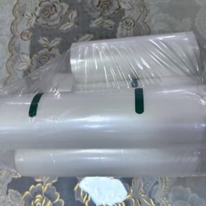 Vacuum Sealer Bags Rolls for Food Saver 11"x25' 3Rolls + 8"x25' 3Rolls Seal a Meal Commercial Grade, BPA Free, Heavy Duty, Great for Vacuum storage, Meal Prep or Sous Vide