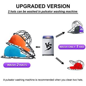 Baseball Caps Washer for Washing Machine or Dishwasher, Hat Washer Frame/Washing Cage, Hat Shapers/Cleaning Protector Racks, 2 Sizes Fit for Adult and Child's Cap